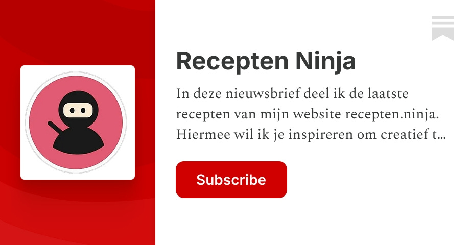 Recepten Ninja | Substack