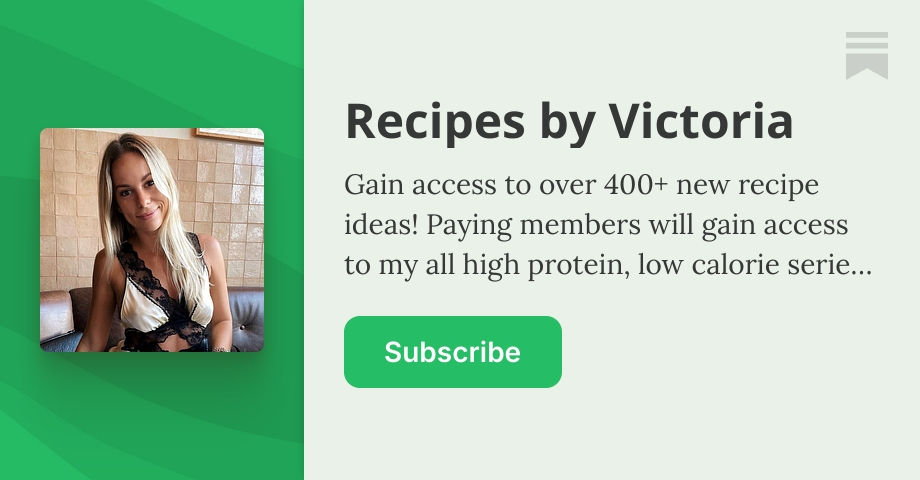 Recipes by Victoria | Substack