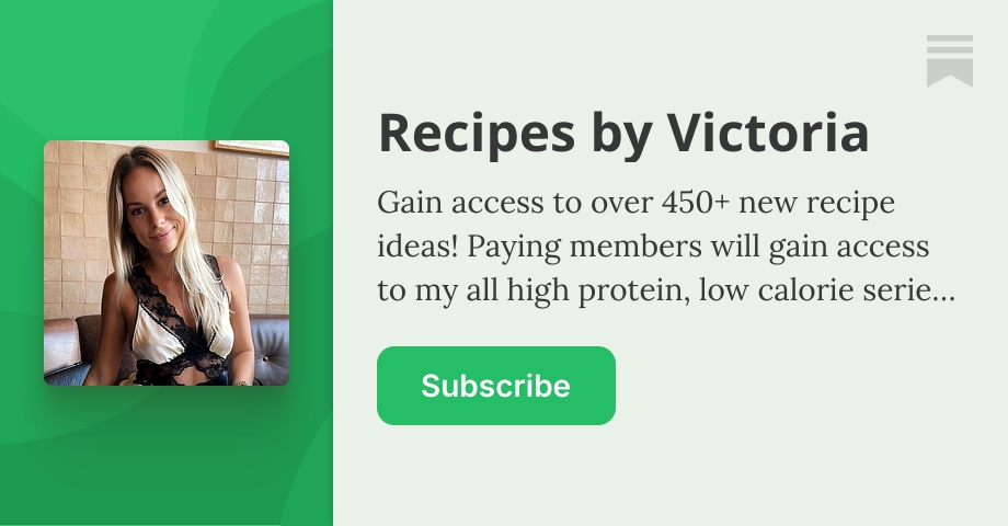 Recipes by Victoria | Substack