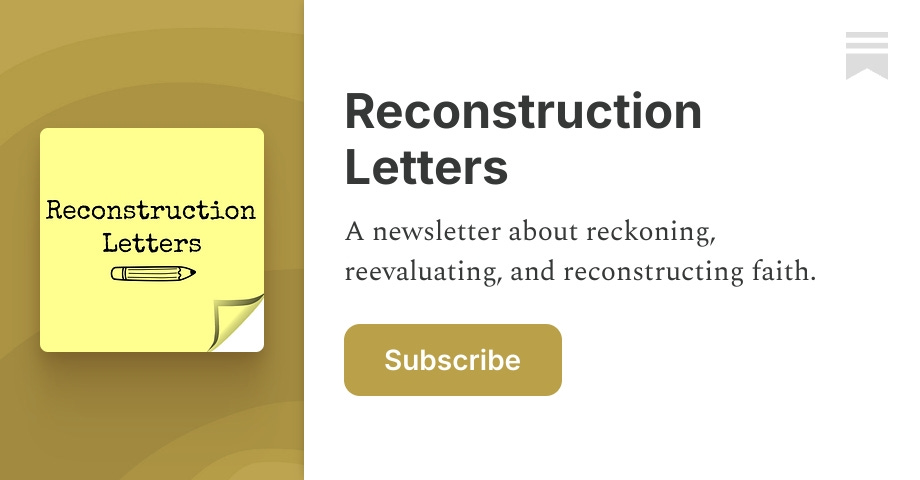 Reconstruction Letters | Crisanne | Substack