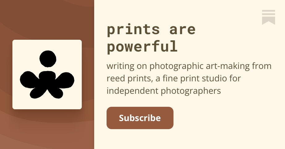 prints are powerful | Reed Prints | Substack