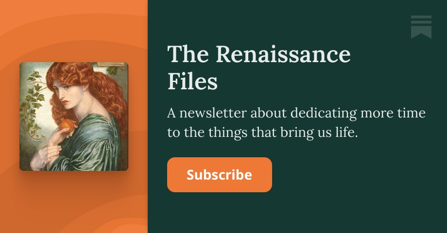 The Renaissance Files | Olivia Deloglos | Substack