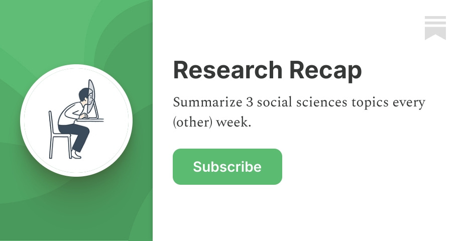 Research Recap | Shawn Liu | Substack