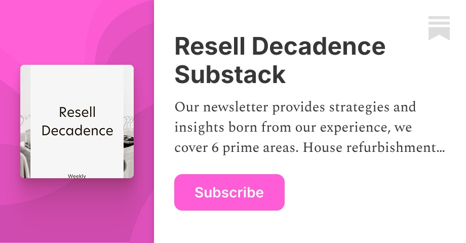 Resell Decadence Substack | Sixto Rodriguez & Carly Bordon | Substack