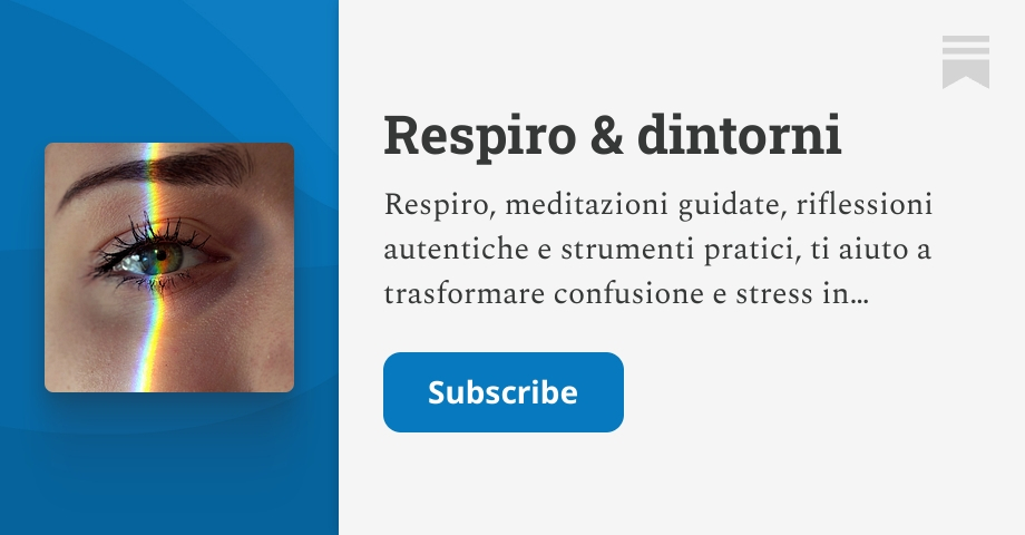 Respiro & dintorni | Michela Primo | Substack