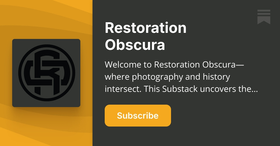 Restoration Obscura | John Bulmer | Substack