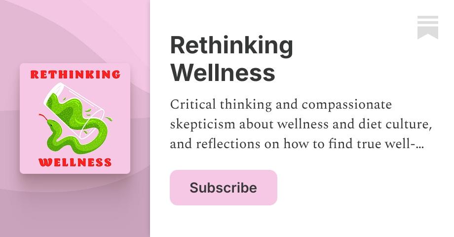 Rethinking Wellness with Christy Harrison | Christy Harrison, MPH, RD | Substack