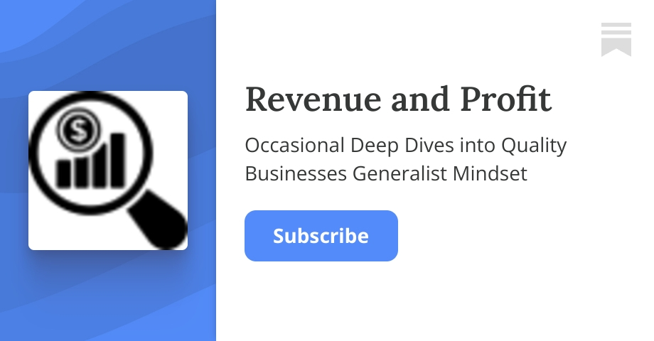 Revenue and Profit | Chesley | Substack