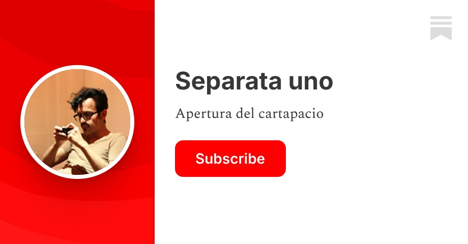 Separata uno | Ricardo Caballero | Substack