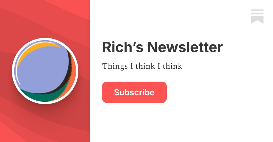 Thoughts from the home office. - by Rich The Cheese Conboy