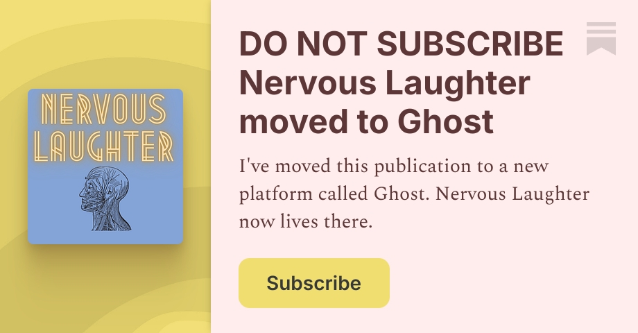 Nervous Laughter | Rick Morton | Substack