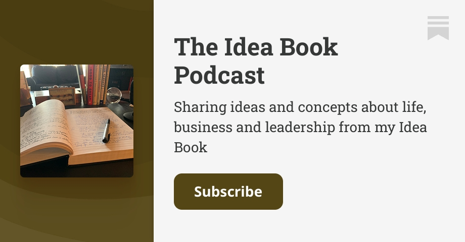 The Idea Book Podcast | Substack