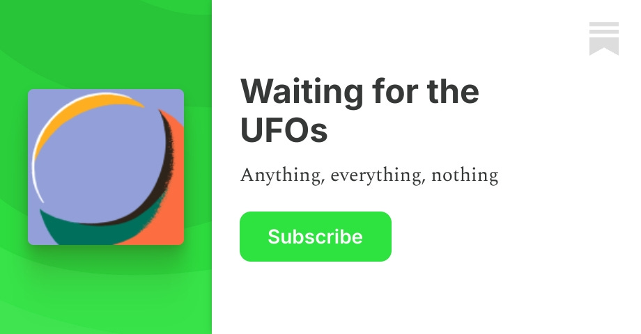 Waiting for the UFOs | Rick White | Substack