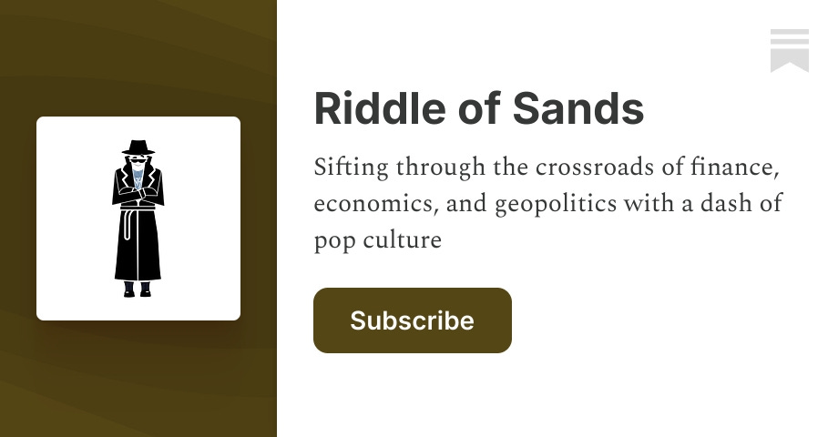 Riddle of Sands | David Glaymon | Substack