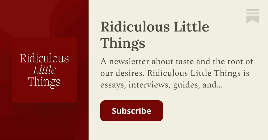 Ridiculous Little Things | Tahirah Hairston | Substack