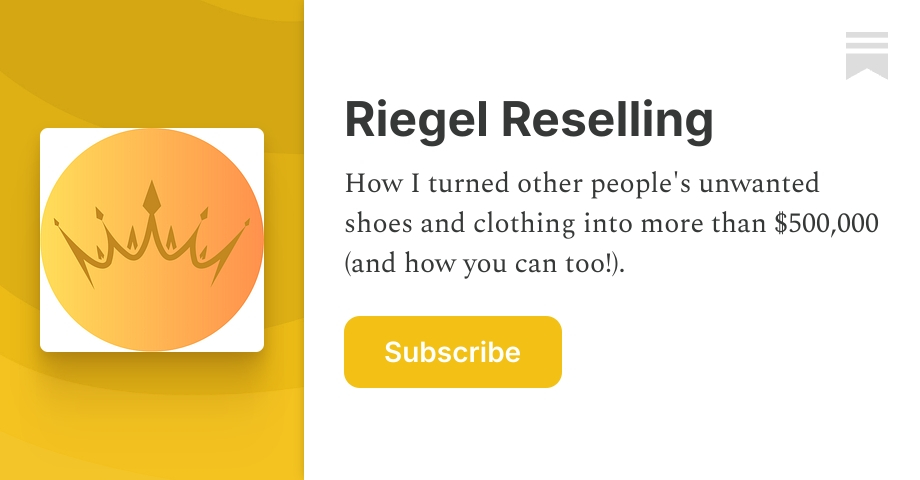 Riegel Reselling | Sophie Riegel | Substack