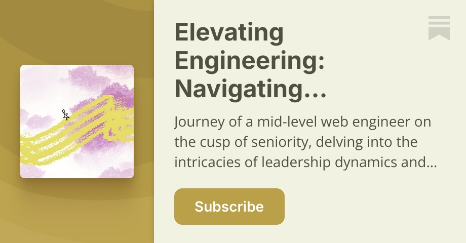 Elevating Engineering: Navigating Leadership Lanes | Rio Nose | Substack