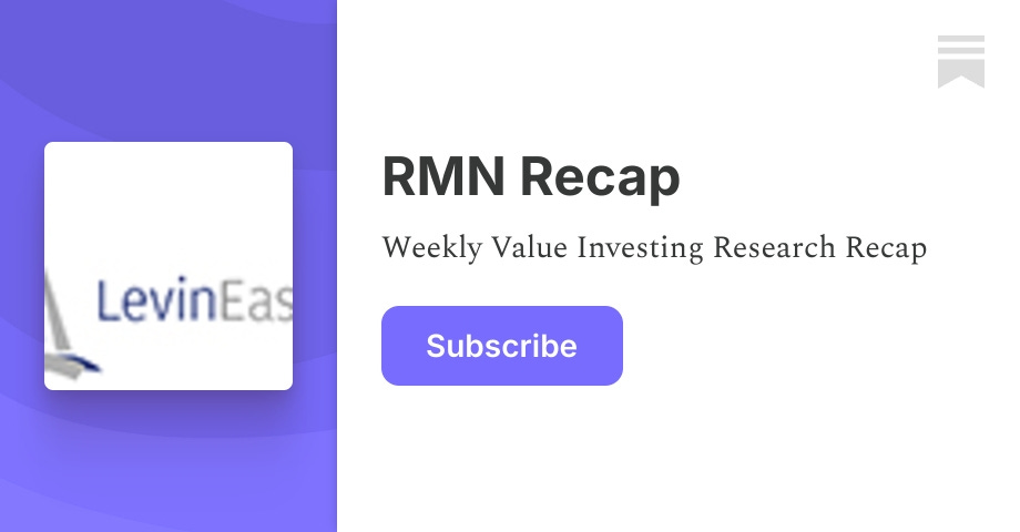 RMN Recap | Evan Ratner | Substack