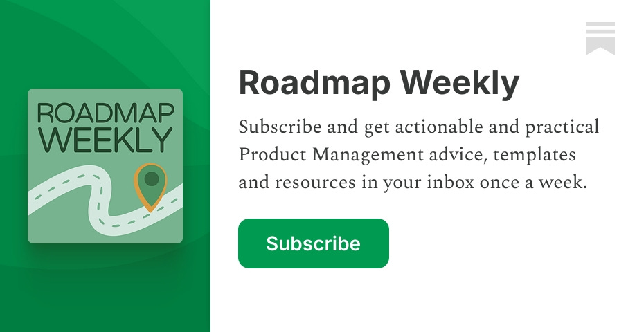 Roadmap Weekly | Steedan Crowe | Substack