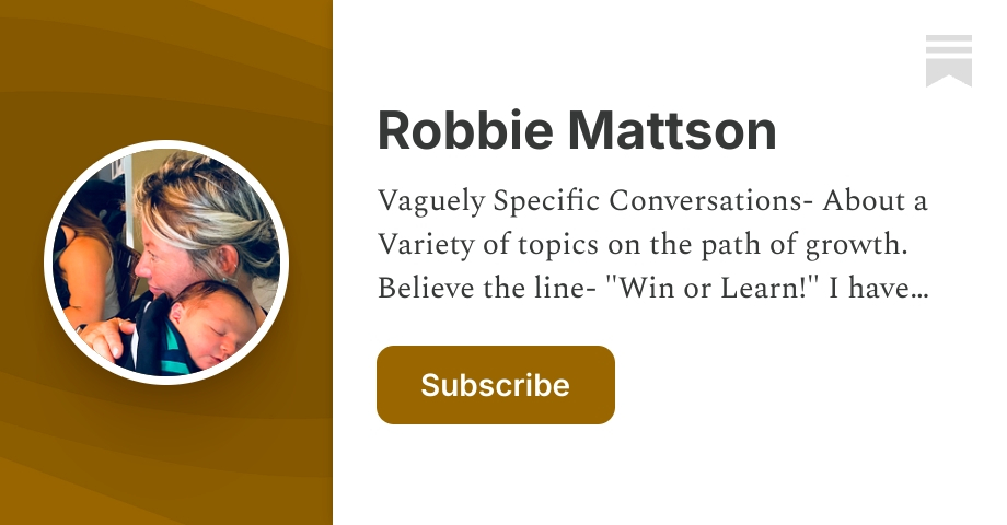 Robbie Mattson | Substack