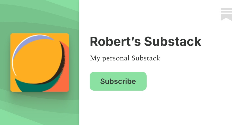 Robert’s Substack | Robert Balcer | Substack