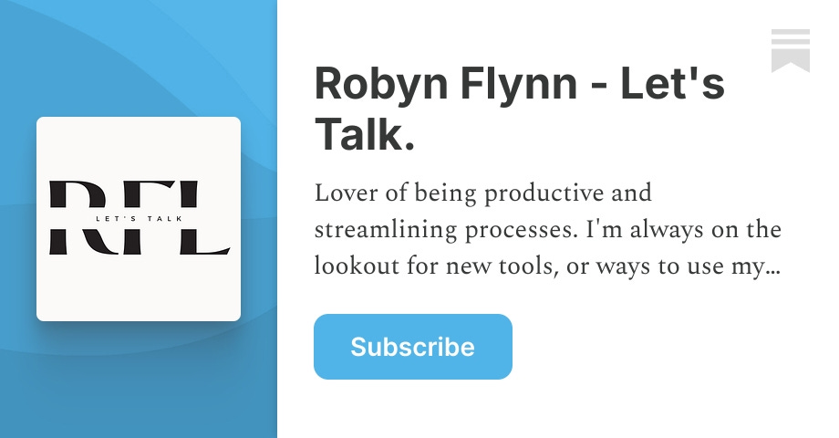Robyn Flynn - Let's Talk. | Robyn Flynn Large | Substack