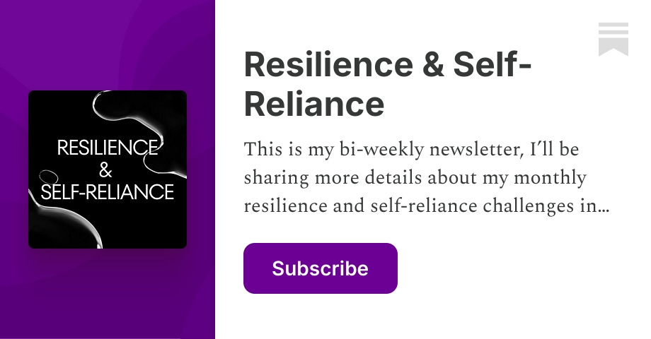 Resilience & Self-Reliance | Robyn Pineault | Substack
