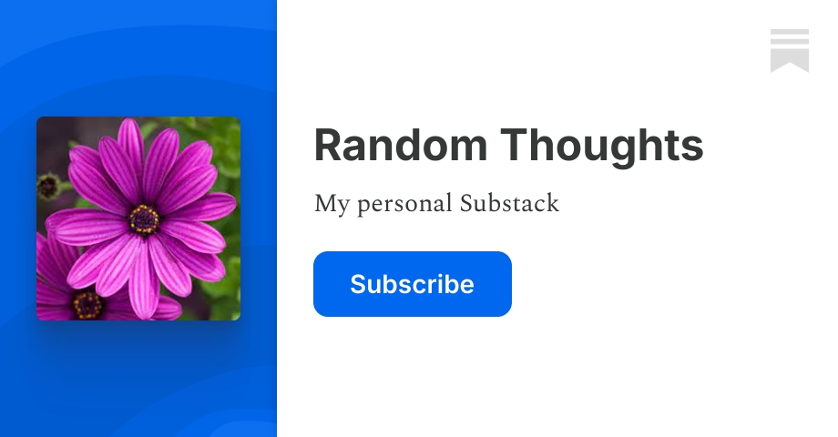 Random Thoughts | Rod Watkins | Substack