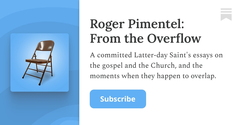 Roger Pimentel: From the Overflow | Substack