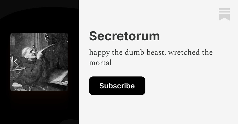 Secretorum | Roger’s Bacon | Substack