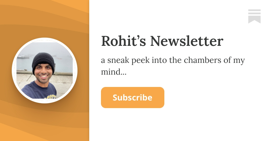 Rohit’s Newsletter | Rohit Mujumdar | Substack