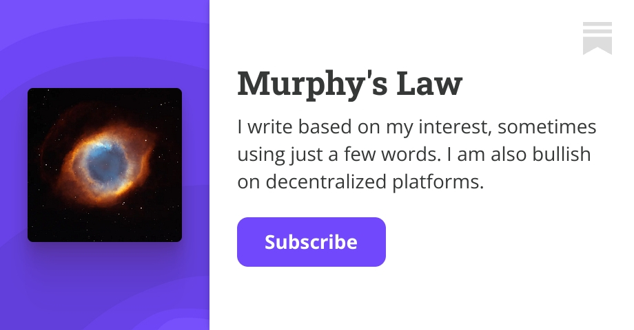 Murphy's Law | Romio | Substack