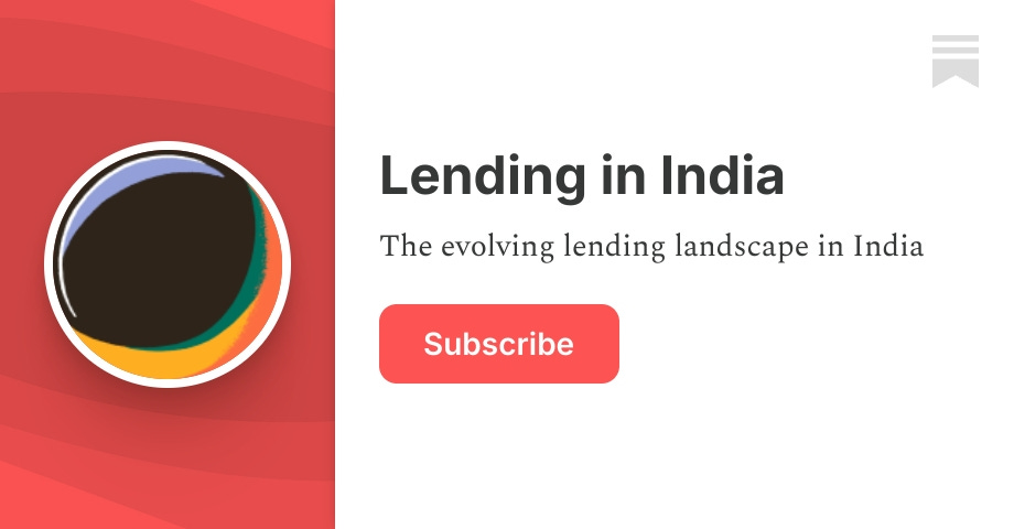 Lending in India | ronak_sethiya | Substack