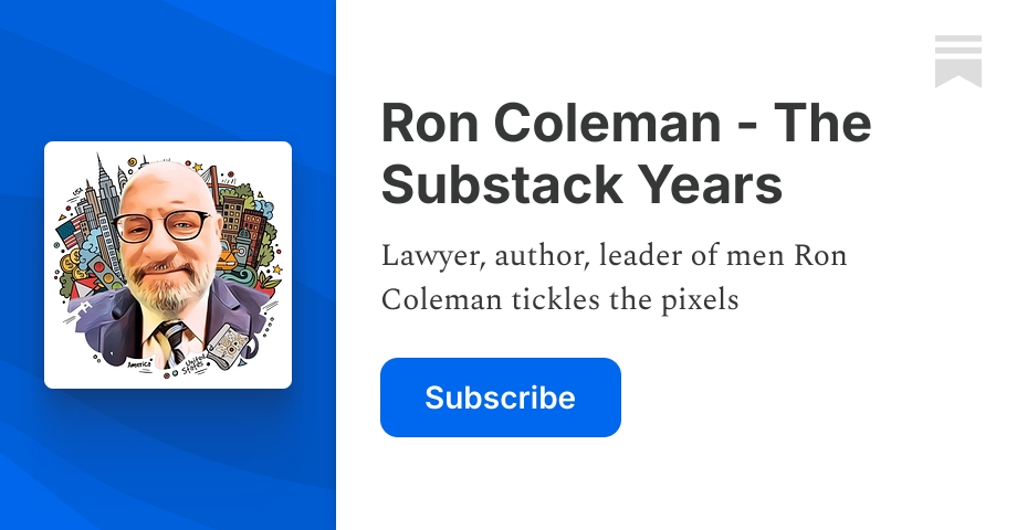 Ron Coleman - The Substack Years | Substack