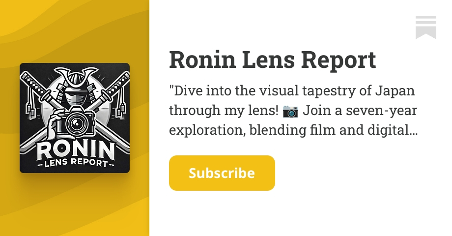 Ronin Lens Report | Jas | Substack