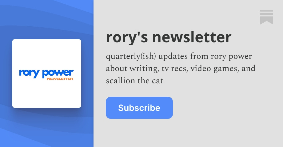 rory's newsletter | rory power | Substack