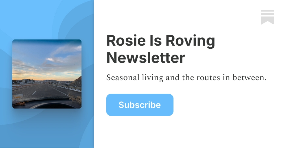 Rosie Is Roving Newsletter | Substack