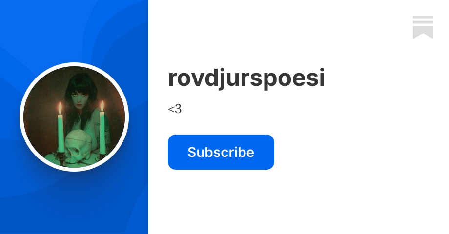 rovdjurspoesi | alex | Substack