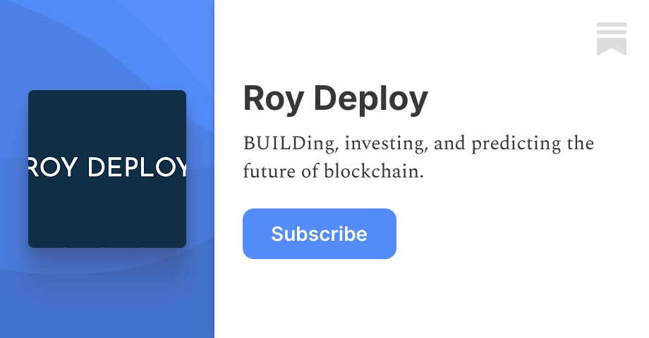 Roy Deploy | Roy Lu | Substack
