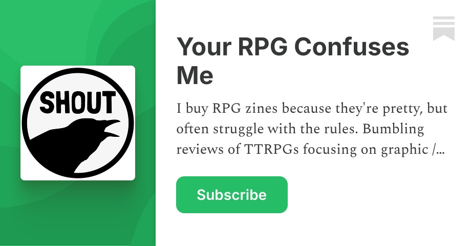 Your RPG Confuses Me | Justin Vandermeer | Substack