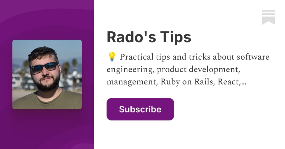 Rado's Tips | Radoslav Stankov | Substack