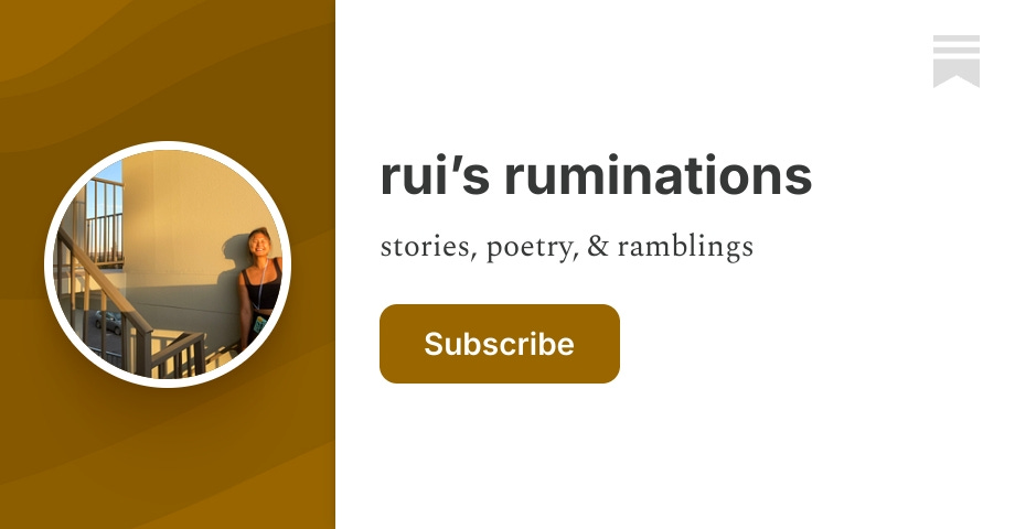 rui’s ruminations | Substack