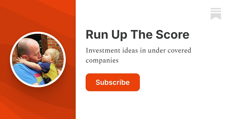 Run Up The Score | Matt Gaedke | Substack
