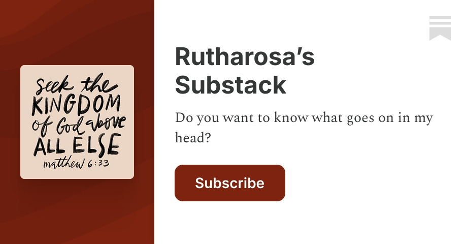Rutharosa’s Substack | Substack