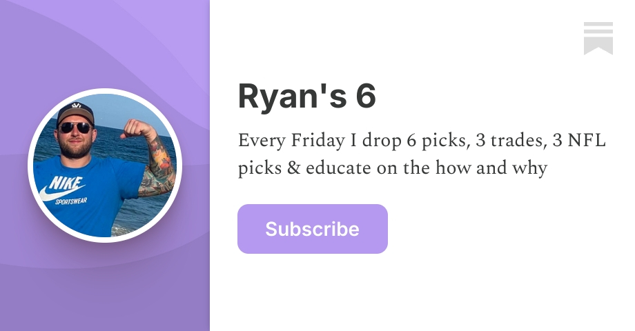Ryan's 6 | Ryan Fink | Substack