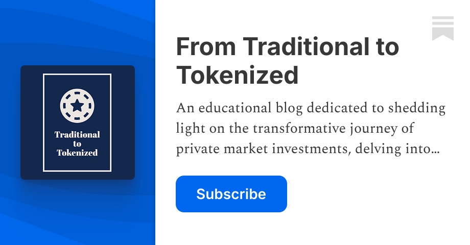 From Traditional to Tokenized | Ryan Hicks | Substack
