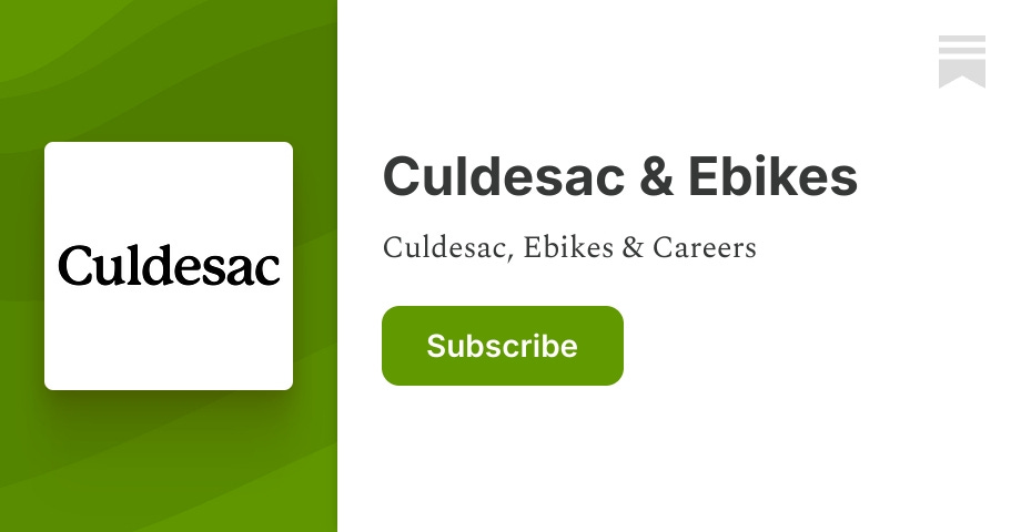 Culdesac & Ebikes | Ryan Johnson | Substack