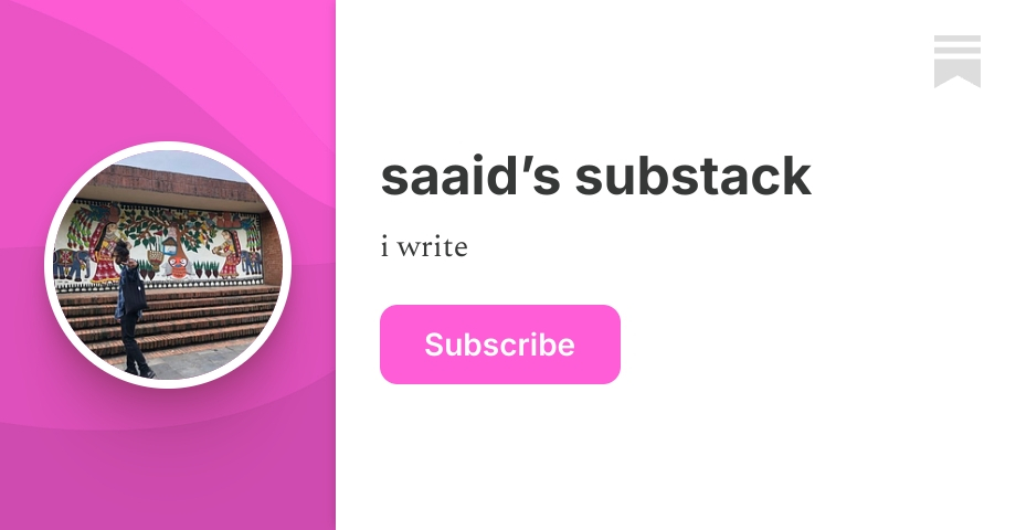 saaid’s substack | saaid koirala | Substack