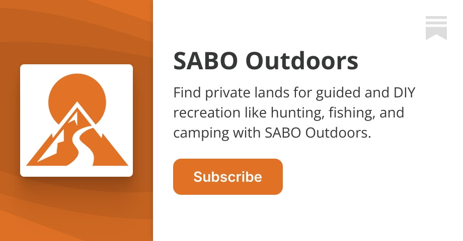 SABO Outdoors | Substack