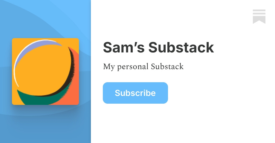 Coming soon - by Sam calvanese - Sam’s Substack
